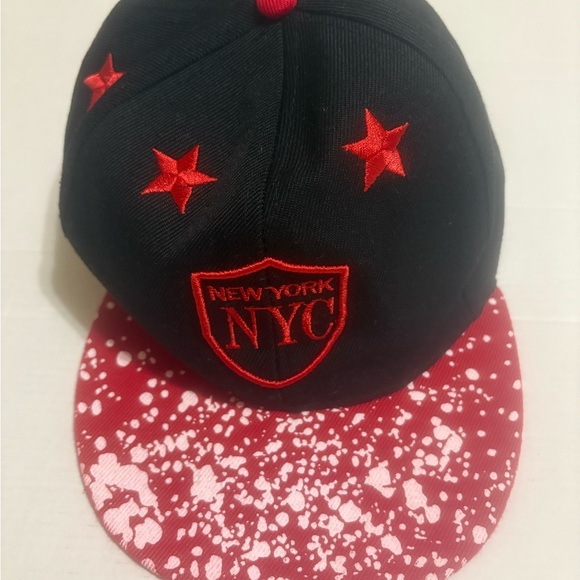 Other | Black And Red Nyc Star Cap | Poshmark